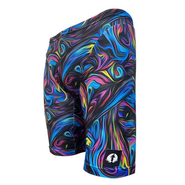 Men's Swim Jammer - Peacock Marble - Funky Pants